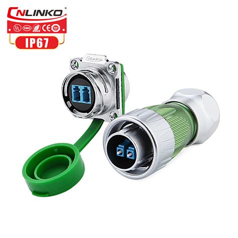 Cnlinko M24 Dh24 Ip67 Fiber Optic Cable Connector Types For Automotive