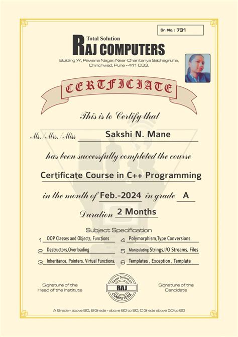 Sakshi Mane On Linkedin C Programming Certificate Achievement