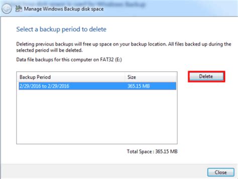 Choose The Specific Backup File