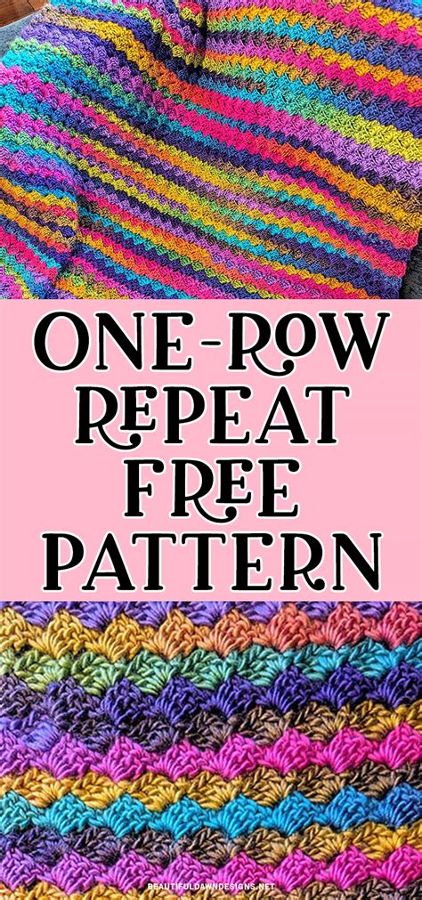 One Row Repeat Free Crochet Blanket Patterns Artofit