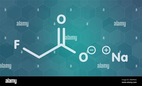 Sodium Fluoroacetate Pesticide 1080 Chemical Structure Skeletal