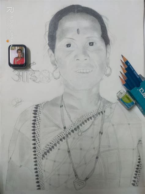 Sushant Desai On Linkedin Pencilsketch Motherday