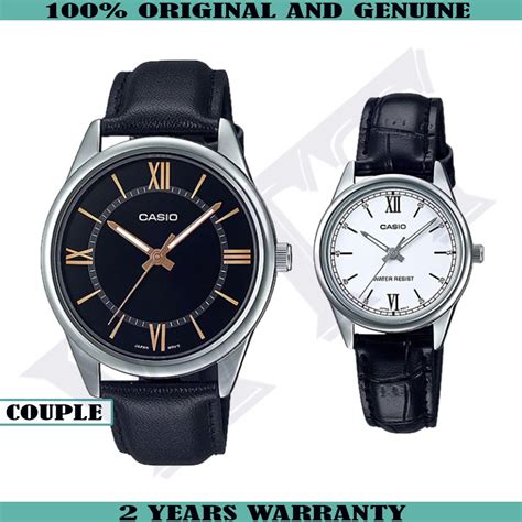 100 Authentic Casio Mtp V005l 1b5 And Ltp V005l 7b2 Couple Watch Jam Tangan Pasangan Casio 2