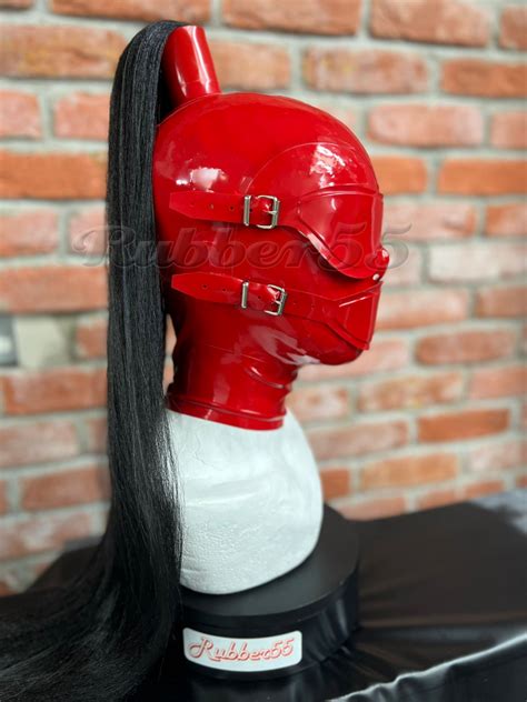 Ponytail 55 Series Bondage Hood Rubber55