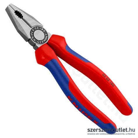Knipex Kombinált Fogó 180mm 03 02 180 0302180