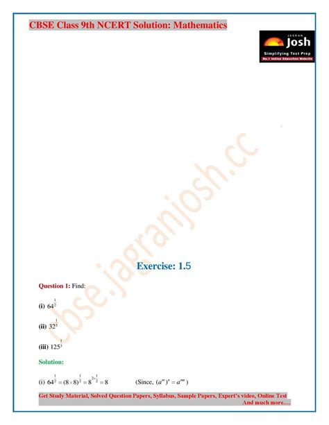 Ncert Solutions For Class 9 Maths Exercise 1 5 Chapter 1 Number Systems