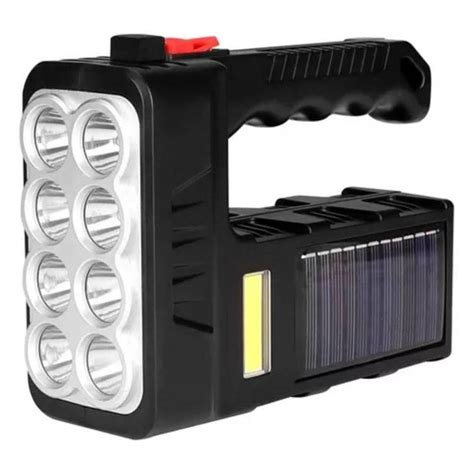 Linterna Panel Solar Lampara Lateral Frontal 8 Led Carulla