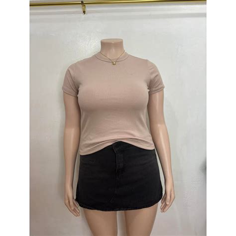 Plus Size Crew Neck Knitted Top Wear Me Ph Shopee Philippines
