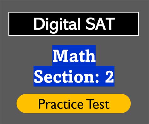Digital Sat Math Practice Test 2025 Questions Module 1 And 2