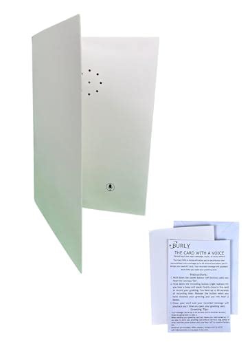 Burly Effects Recordable Talking Diy Greeting Card Record Custom Voice Message Up To 60