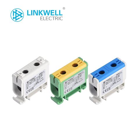 linkwell electrical cabinet terminal block din rail installed cable connector terminal block