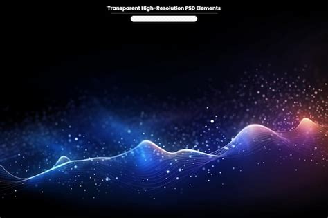 Premium Psd Particles Dynamic Flow With Plexus Effect
