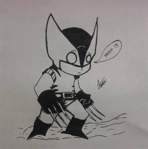Wolverine Chibi Ink By Jadunsykes On Deviantart
