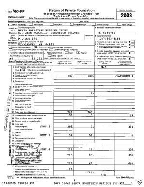 Fillable Online Fillable Online Return Of Private Foundation PF Form Fax Email Print