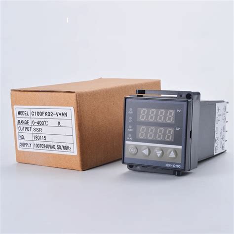 디지털 Pid 온도 컨트롤러 Rex C100 렉스 C700 온도 조절기 40da Ssr 릴레이 K 열전대 1m 프로브