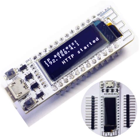 Esp8266 Wifi Chip 091 Inch Oled Display Development Board Nodemcu For