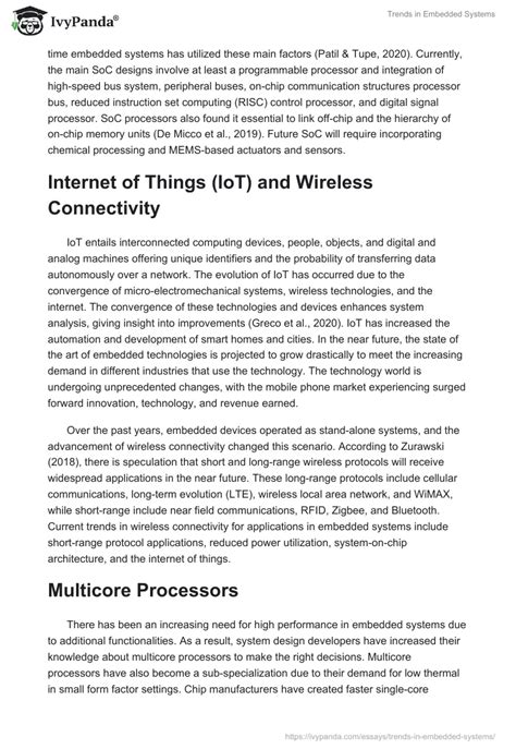 trends in embedded systems 1680 words research paper example