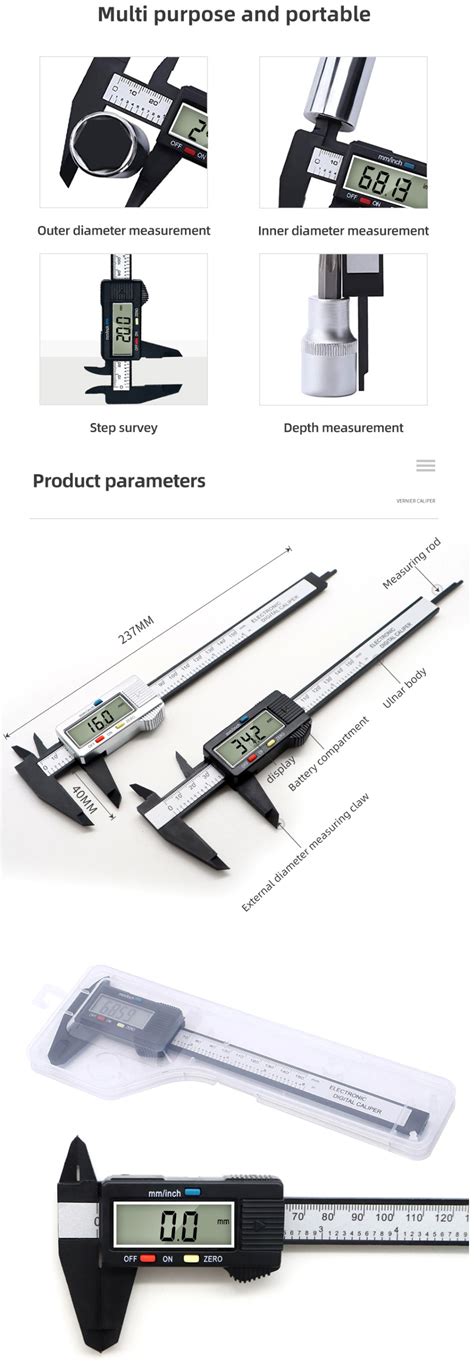Cyfrowa Suwmiarka Elektroniczna LCD Cm