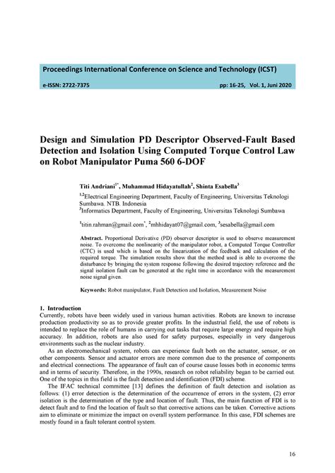 design and simulation pd descriptor observed fault based detection and