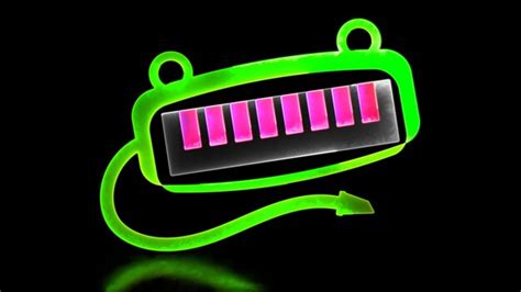 Premium Photo Glowing Looping Icon Musical Keyboard Neon Effect Black