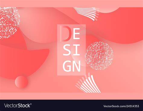 Coral Color Abstract Background Royalty Free Vector Image