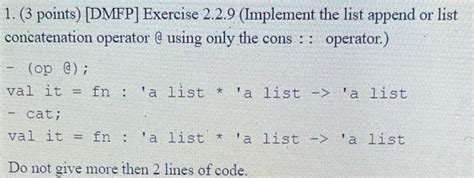 Solved Suppose Ml Did Not Have A Cat Operation Imple Chegg