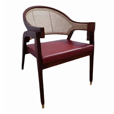 Dark Brown Sheesham Wood Cane Chair With Armrest At Rs 6000 Piece In