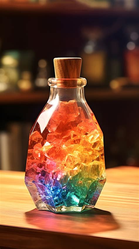 Download Ai Generated Glass Bottle Crystal Royalty Free Stock
