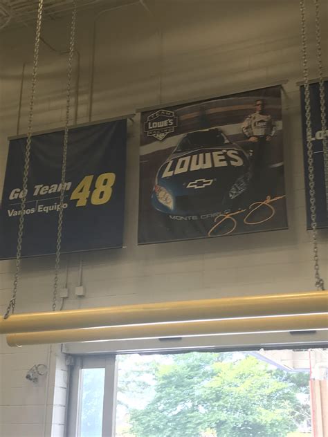 Throwback Jimmie Johnson Banner At The Lowes In Clayton Nc Rnascar