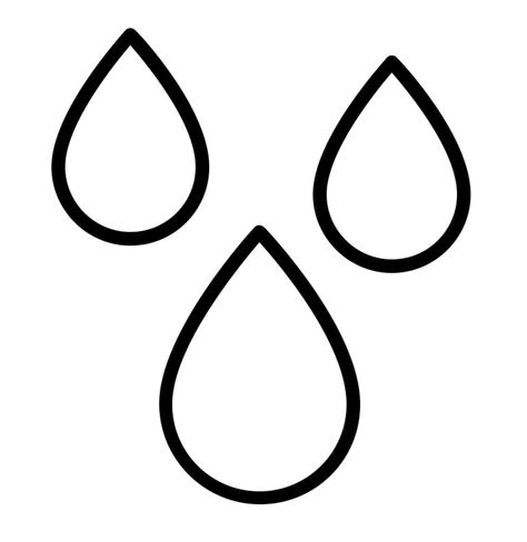 Desenhos De Gotas De Água 1 Para Colorir E Imprimir Colorironlinecom
