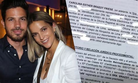 Influencers En Guerra Carolina Braedt Demanda A Su Ex Bruno Vega El