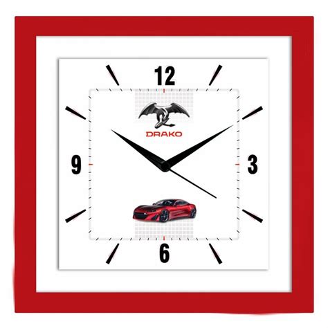 Right Delux Festival Red Promotional Wall Clock Size 10 63 X 10 63 Model Name Number 51 At