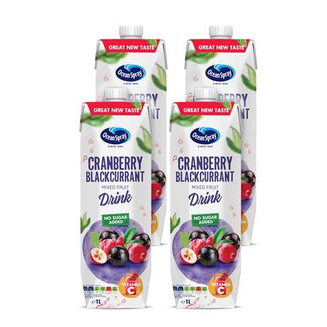 Buy Ocean Spray Cranberry Blackcurrant Mixed Fruit Drink No Sugar Added