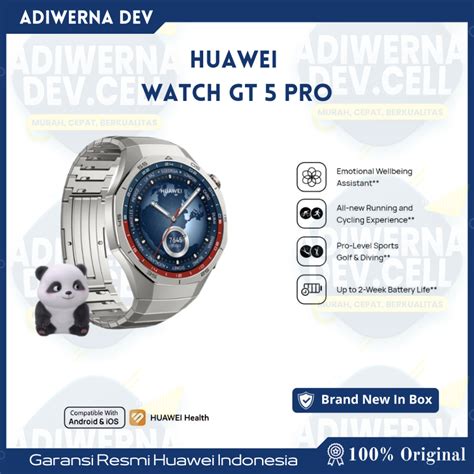 Jual HUAWEI WATCH GT 5 Pro Smartwatch Fashion Edge Pro Level Sports Golf Courses Map Up