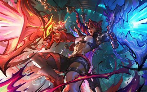 Soul Fighter Samira League Of Legends Lol 8k Wallpaper Download