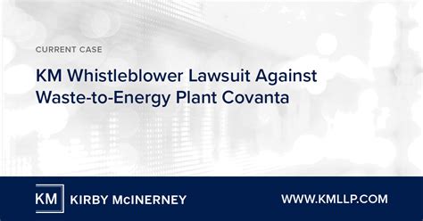 Kirby Mcinerney Llp Km Whistleblower Lawsuit Against Covanta