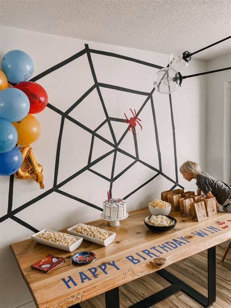 Modern Spiderman Birthday Party Ideas Lemon Thistle