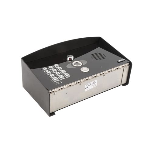 AES Praetorian Imperial 1 Button 4G Pedestal Mount Video Intercom With Keypad Black PRAE 4G