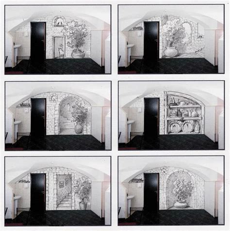 Рисунки на стенах кафе Санкт Петербург