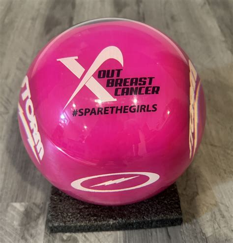 BRAND NEW Storm Bowling Ball X Out Breast Cancer Clear Pink 14lb