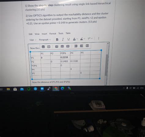 Solved Show The Step By Step Clustering Result Using Chegg