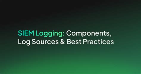 SIEM Logging Components Log Sources Best Practices Coralogix