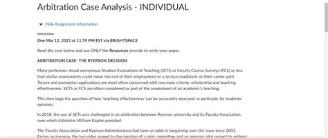 Hide Assignment Information Instructions Due Mar 12