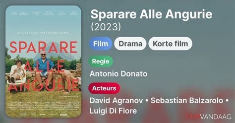 Sparare Alle Angurie Film 2023 Kopen Op Dvd Of Blu Ray FilmVandaag Nl
