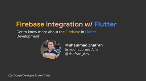 Firebase Integration With Flutter PPT