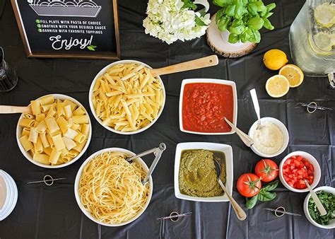 Build Your Own Pasta Bar Printables