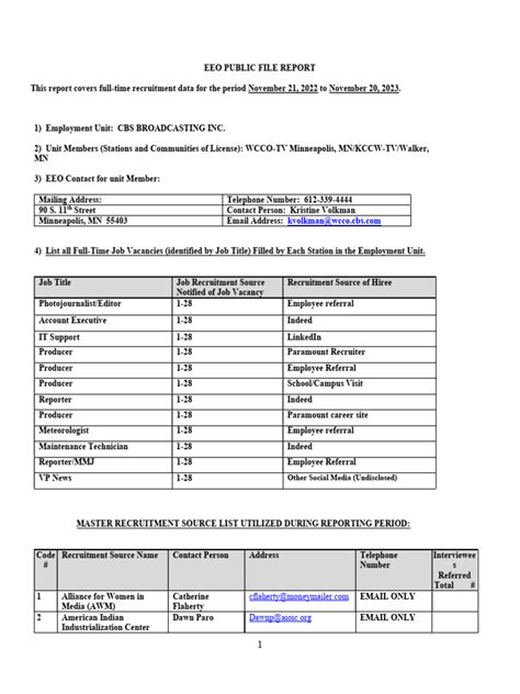 Wcco Eeo Report 2023 Pdf Recruitment Sexual Harassment