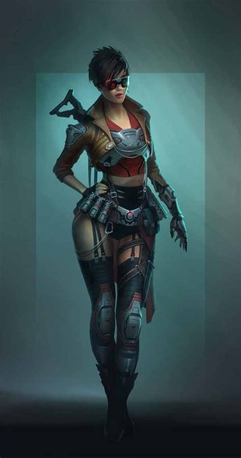 64 Badass Cyberpunk Girl Concept Art And Female Character Designs