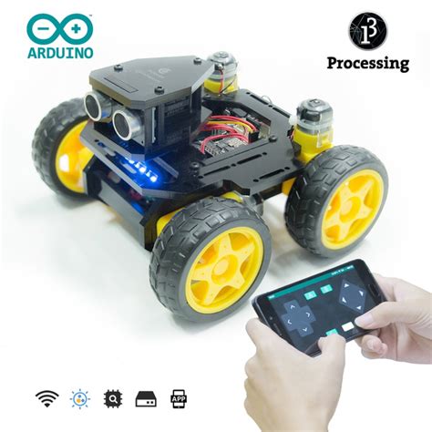 Adeept Awr A 4wd Smart Wifi Robot Car Kit For Arduino Uno R3 App And Pdf Manual Wish