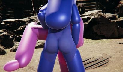 Blue Character Among Us Fucks Pink Slut In Various Poses